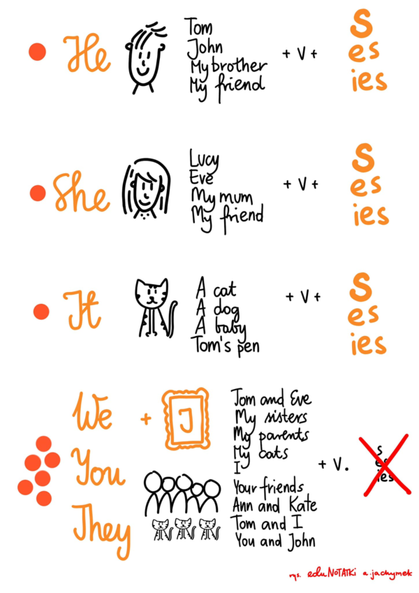 Present Simple wizualnie – www.edunotatki.pl